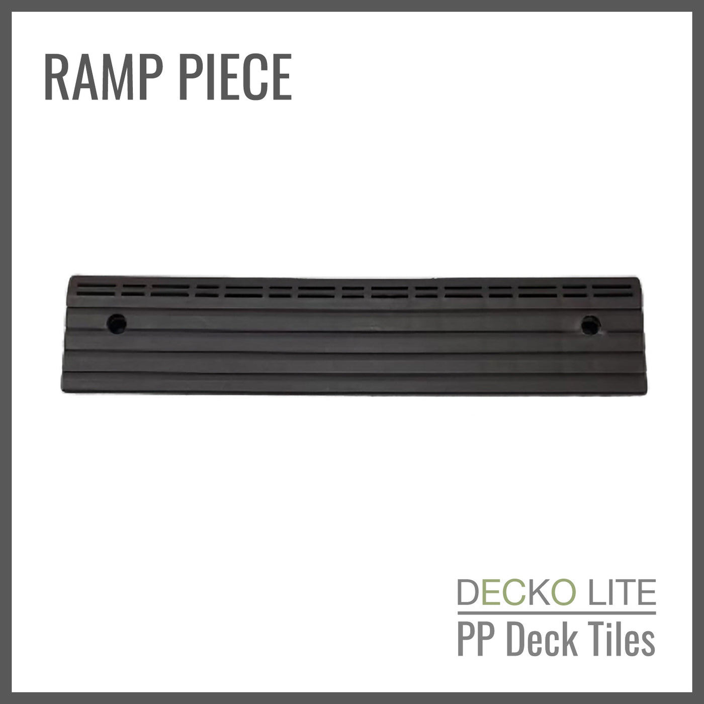 DECKO Lite PP Deck Tiles - GREYSTONE - 304 x 304mm - Premium, 100% ...