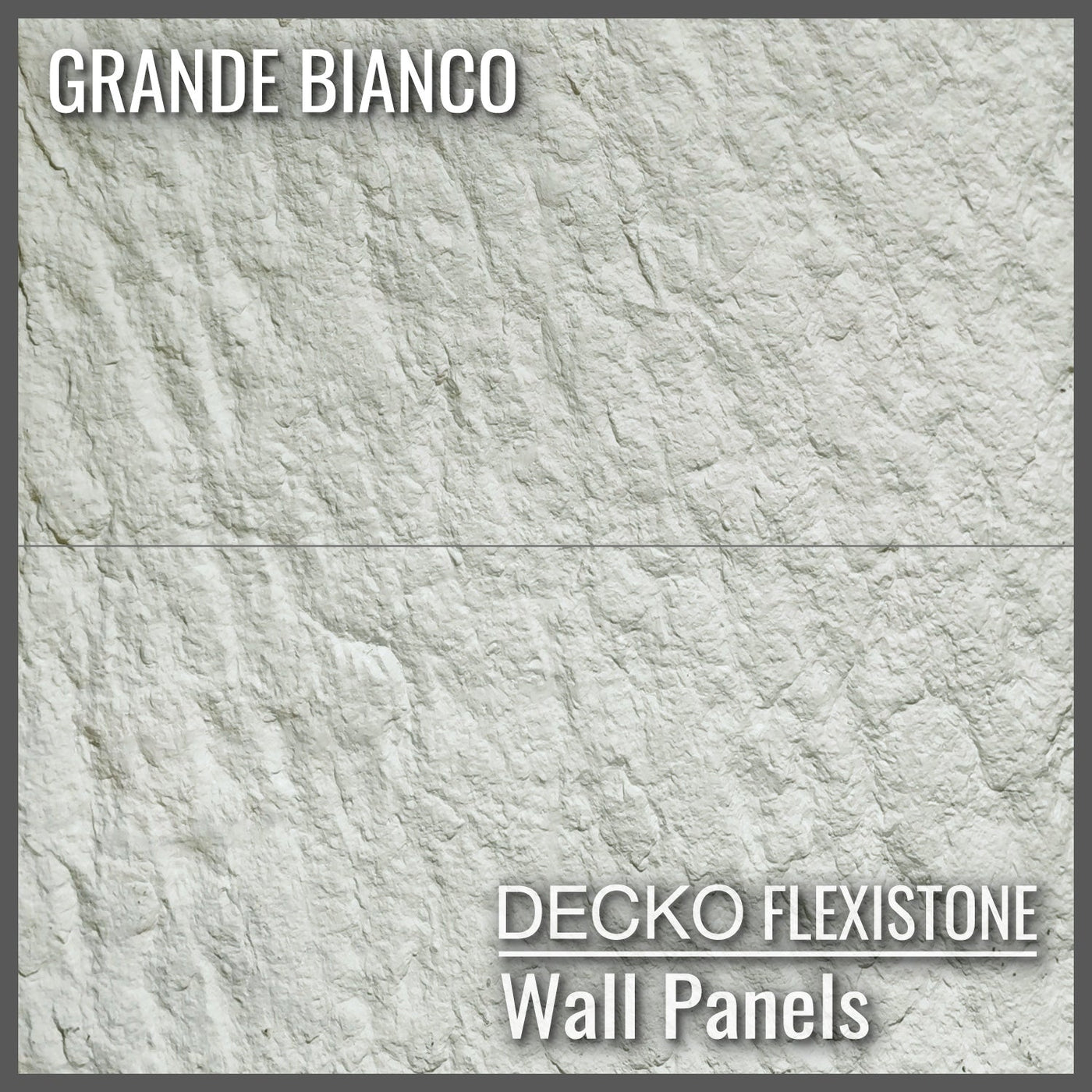 Flexible 3D Stone Wall Panel Sample - GRANDE BIANCO | DECKO Flexistone ...