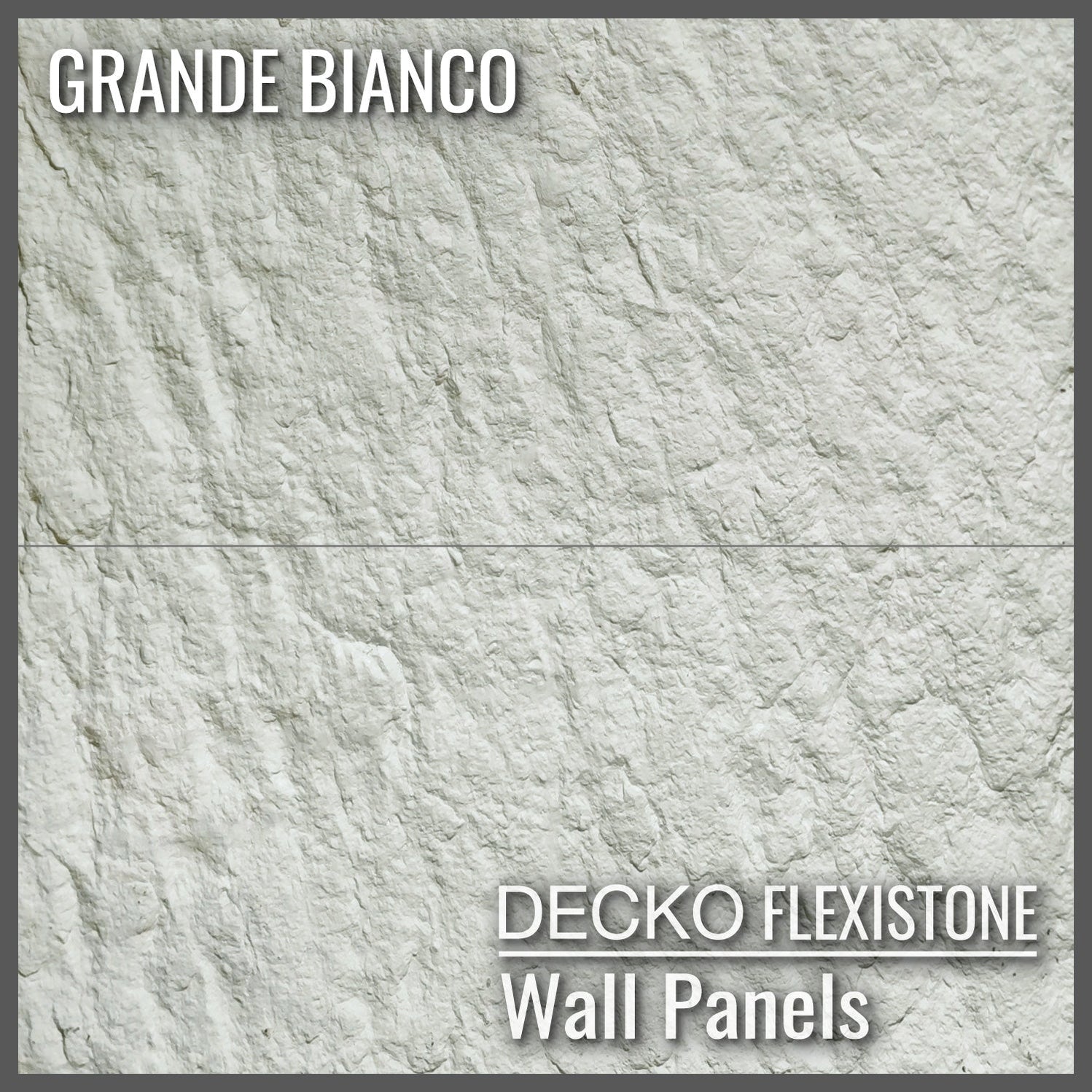 Flexible 3D Stone Wall Panel Sample - GRANDE BIANCO | DECKO Flexistone ...
