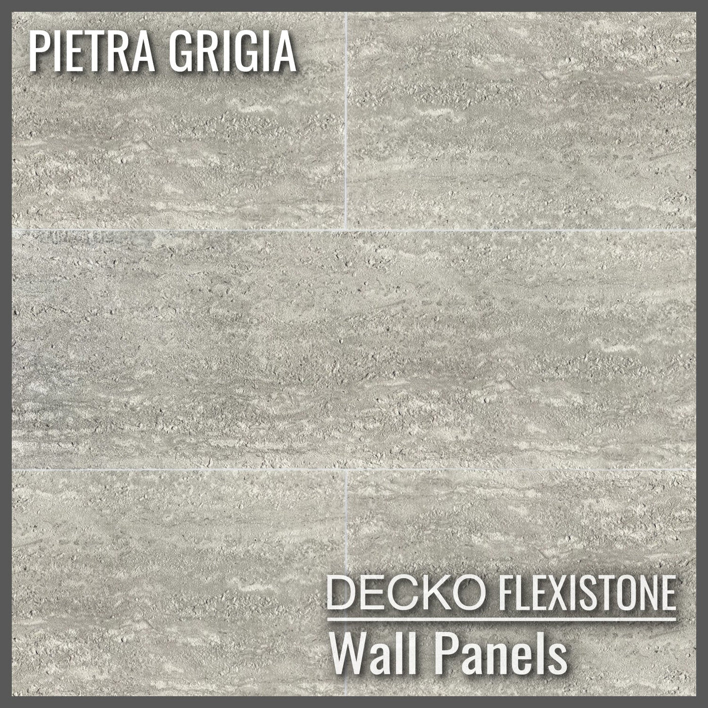 Flexible 3D Stone Wall Panel Sample - PIETRA GRIGIA | DECKO Flexistone — DECKO New Zealand