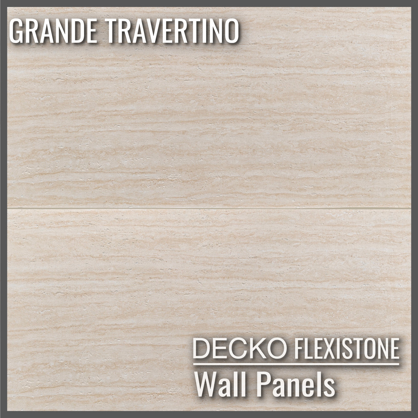 DECKO Flexistone Stone Wall Panels - GRANDE TRAVERTINO - Box of 1200x6 ...
