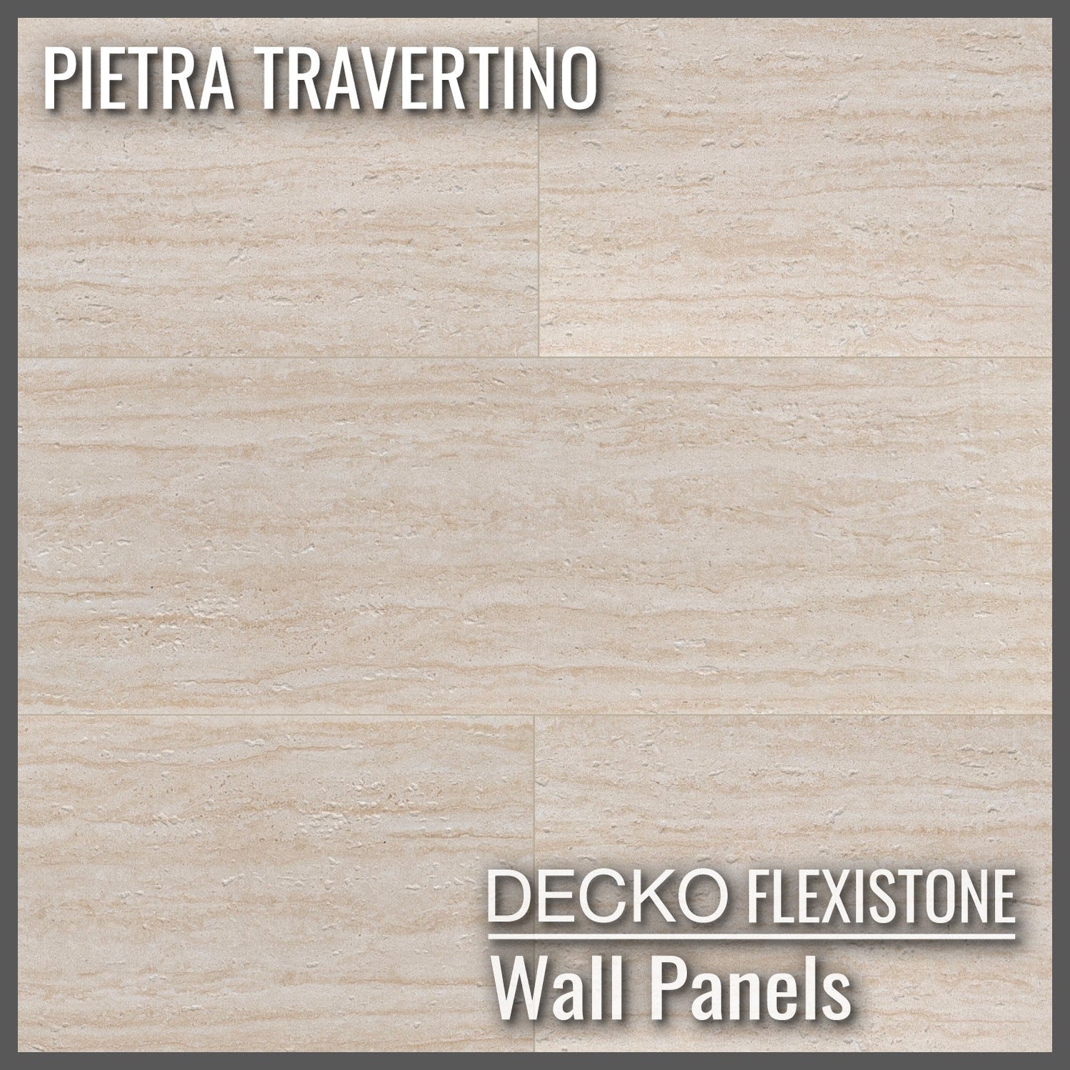 Flexible 3D Stone Wall Panel Sample - TRAVERTINO | DECKO Flexistone - — DECKO New Zealand