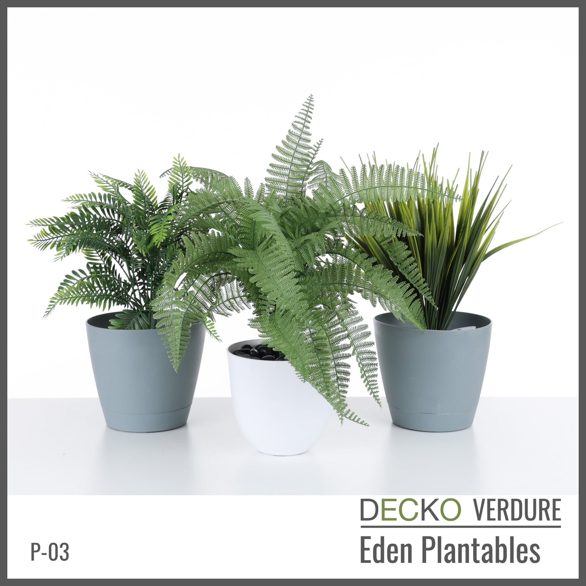 Plantable Artificial Plants - SYLVA Collection (2 Sets of 3 different ...