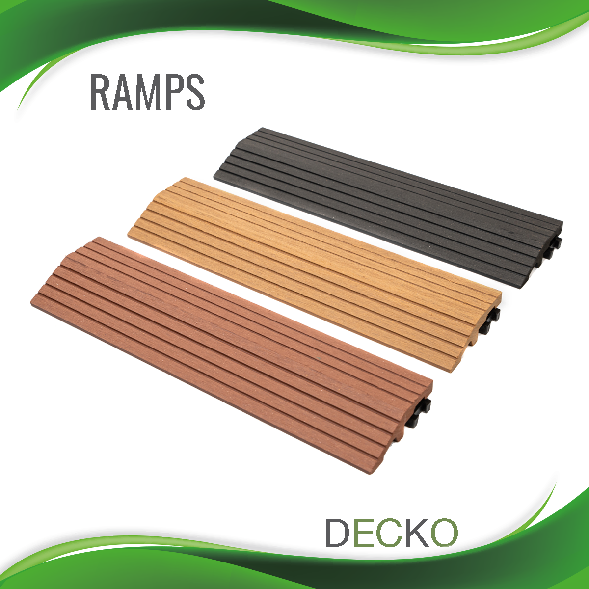 RAMP EDGE - for DECKO Premium Tiles - choose colour - 300/80/20 — DECKO ...